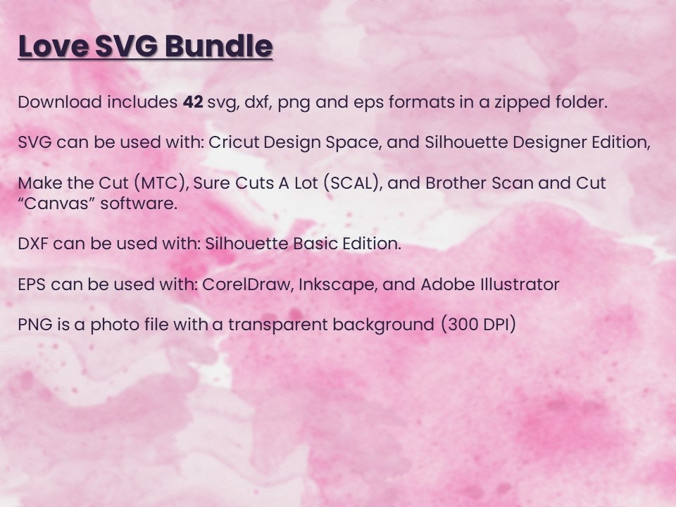 Love SVG Bundle - Etsy