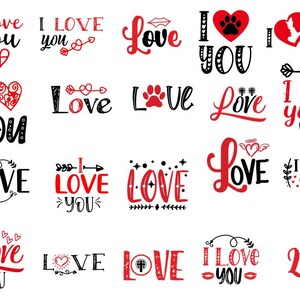 Love SVG Bundle - Etsy