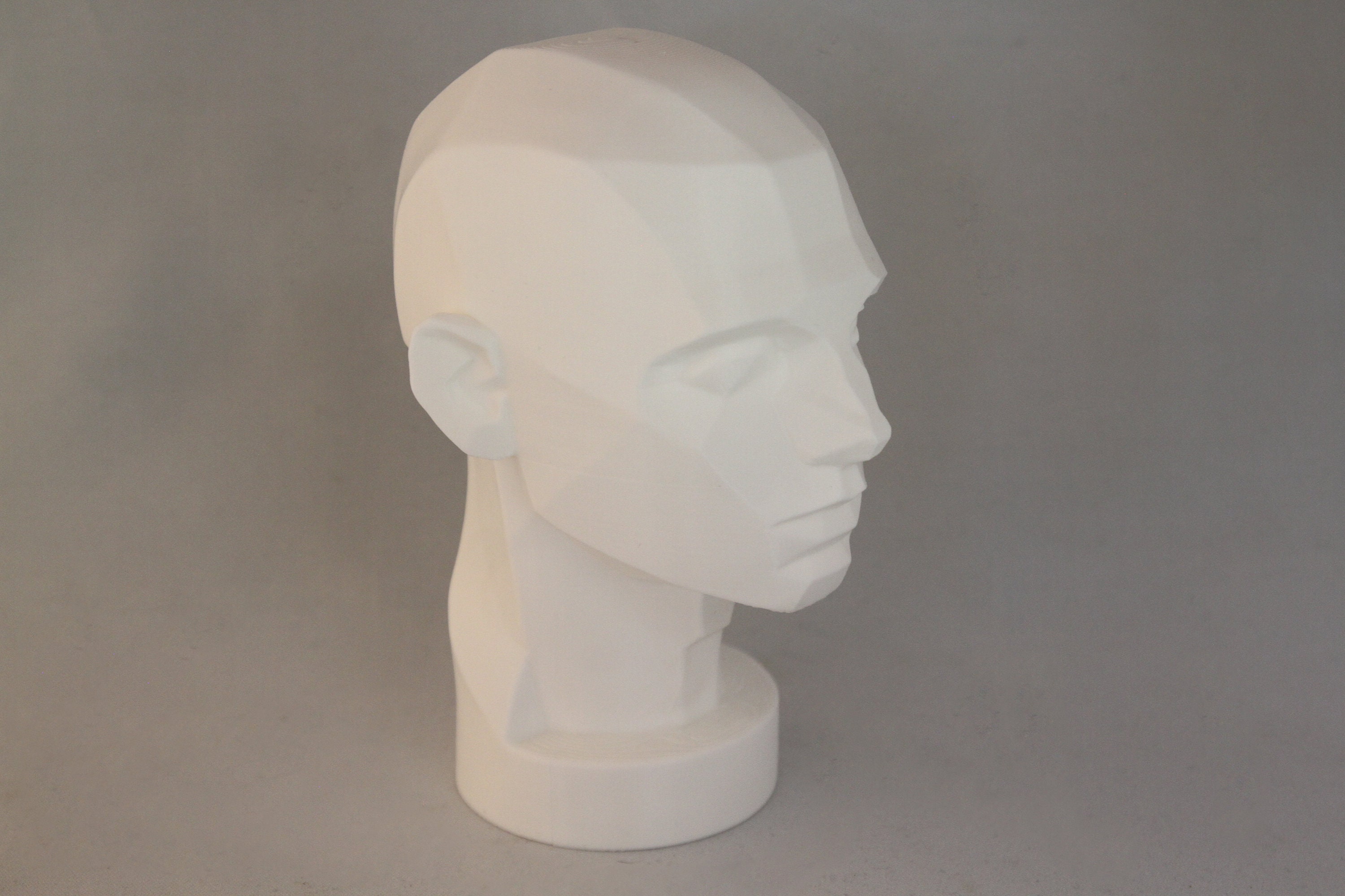 Planar Head Model, Asaro Head Model, Multi Faceted Figurine 3D Printed ...