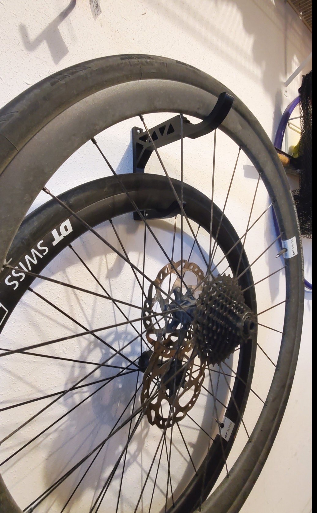 Bike Wheel Wall Hanger Display Compatible With Road, MTB & Gravel ...