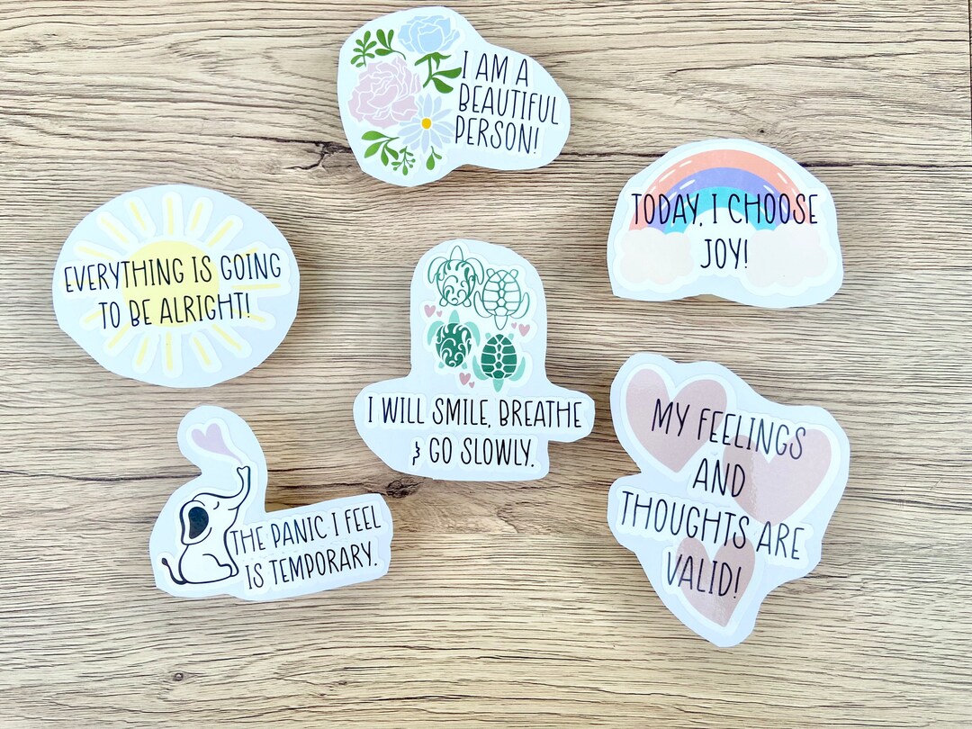 Affirmation Stickers, Waterproof Vinyl Stickers - Etsy