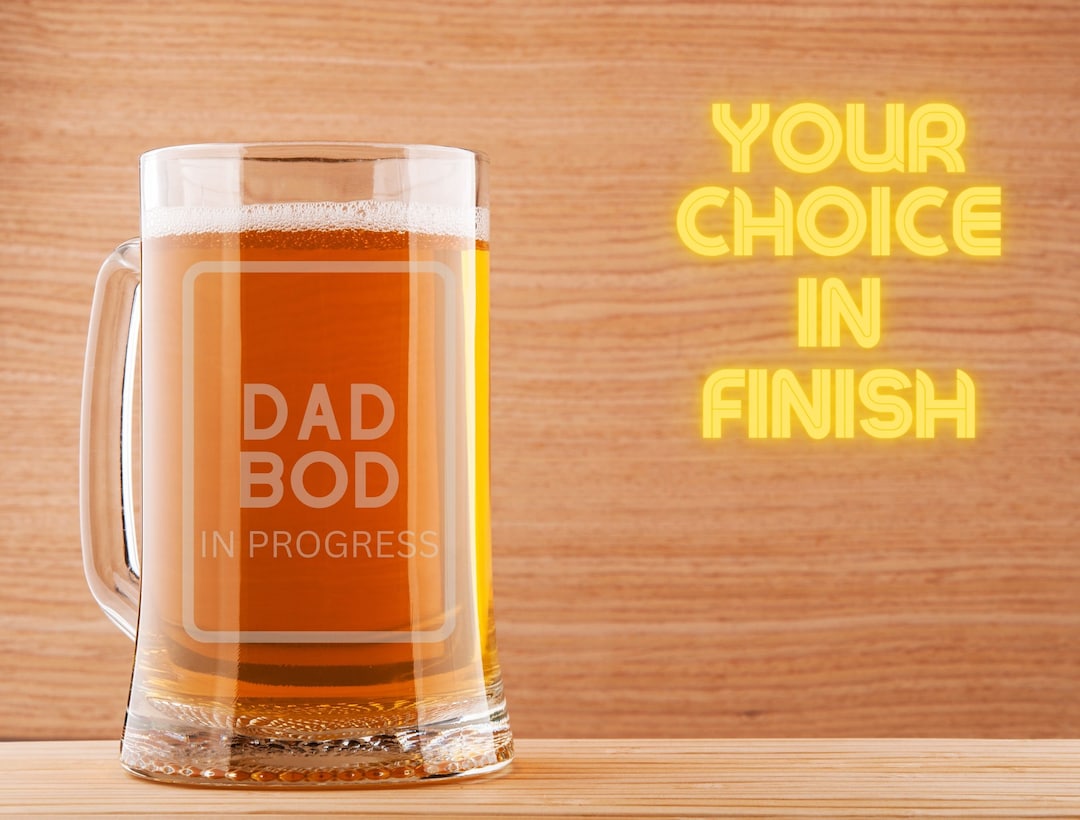 Dad Bod Beer Glass: A Hilarious and Unique Gift for Dad - Etsy