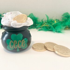 Personalized Leprechaun Pot of Gold Favor St. Patricks Day - Etsy
