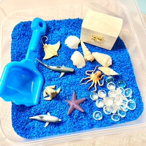 Ocean Themed Sensory Bin, Sea Animals - Etsy