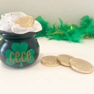 Personalized Leprechaun Pot of Gold Favor St. Patricks Day - Etsy