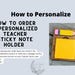 Personalized Teacher Sticky Note Holder: Custom Pencil Desk Organizer ...