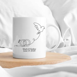 Personalized Wedding Vow Coffee Mug, Couple Mug, Wedding Mugs ...