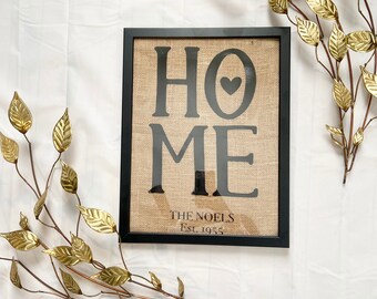 Custom Burlap Sign | Etsy