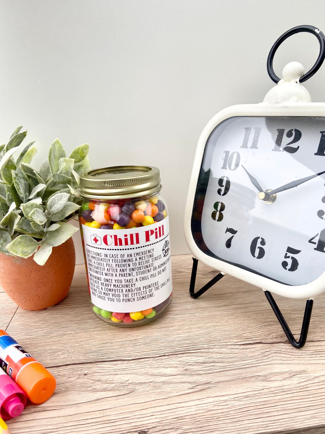 Chill Pill Candy Jar, Teacher Appreciate Gift, Funny Gift - Etsy