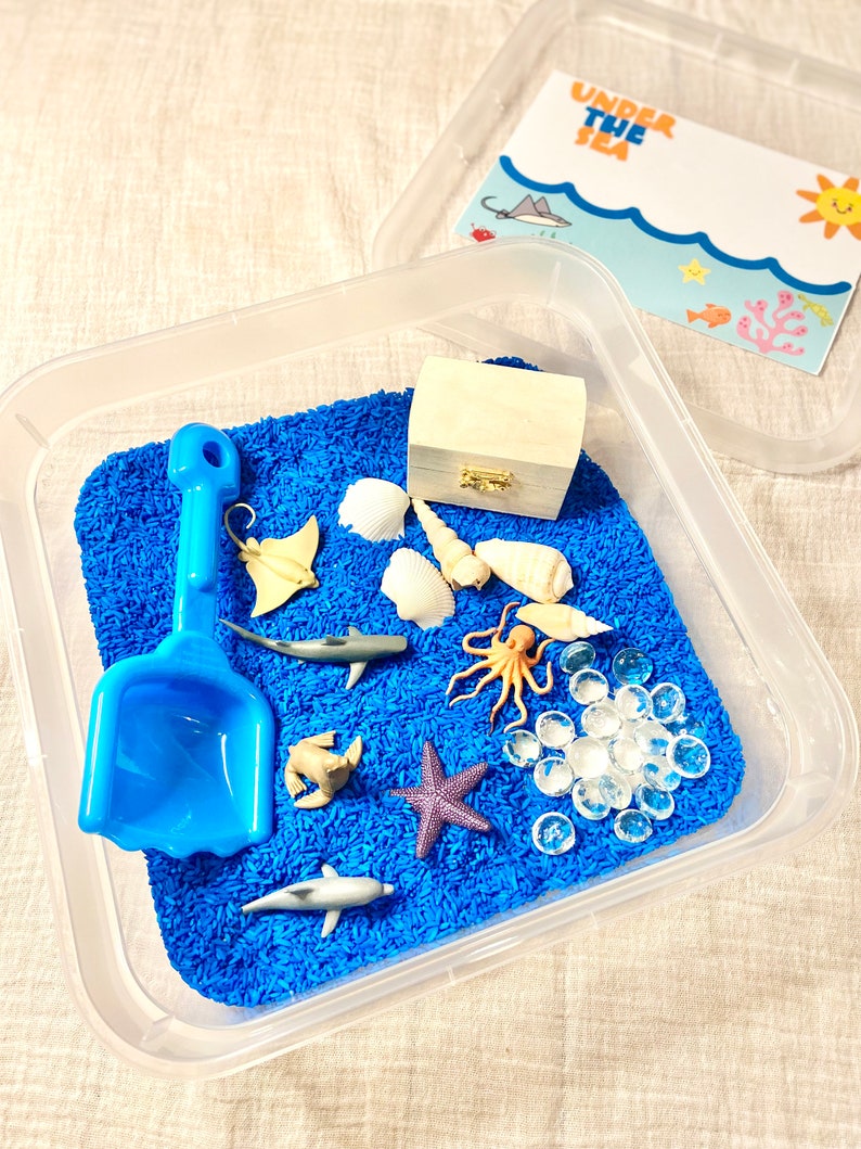 Ocean Themed Sensory Bin Sea Animals - Etsy