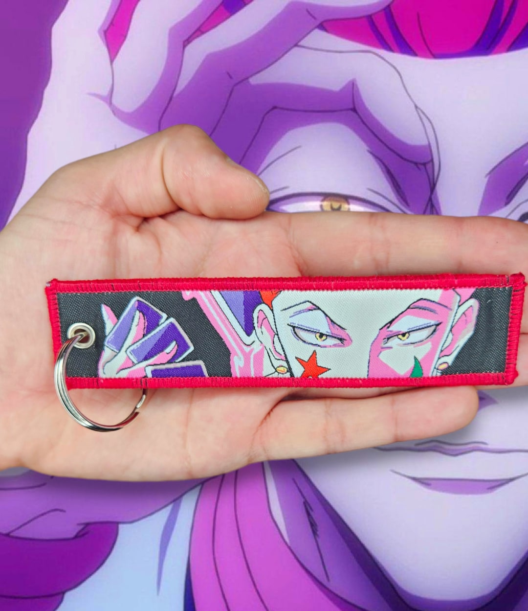 HUNTER X HUNTER Embroidered Hisoka Keychain/bookmark/jet Tag - Etsy