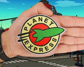 Futurama Planet Express Iron on Sew on Embroidered Patch T Shirt Bag ...
