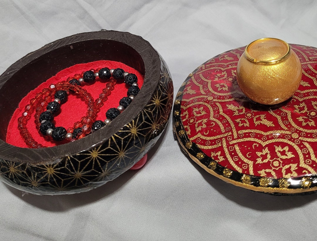 Trinket Box, Wooden Box, Gift Box, Whimsical Box, Jewelry Box, Jewelry ...