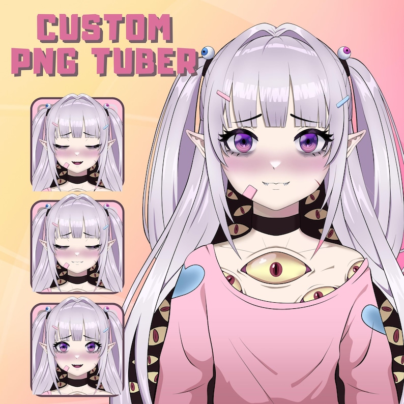 Custom Pngtuber | Pngtuber Commission | Pngtuber Avatar| Png Tuber ...