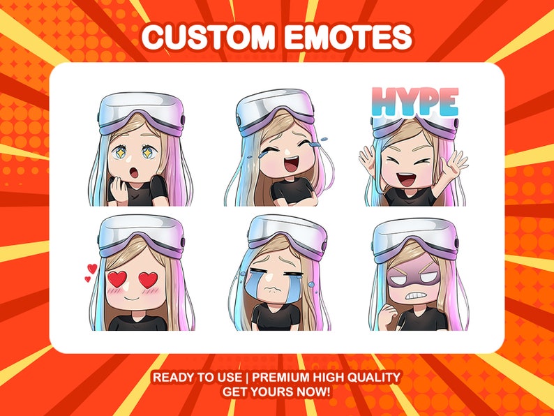 CUSTOM EMOTES High Quality Custom Premium Twitch Emotes, Twitch Emoji ...
