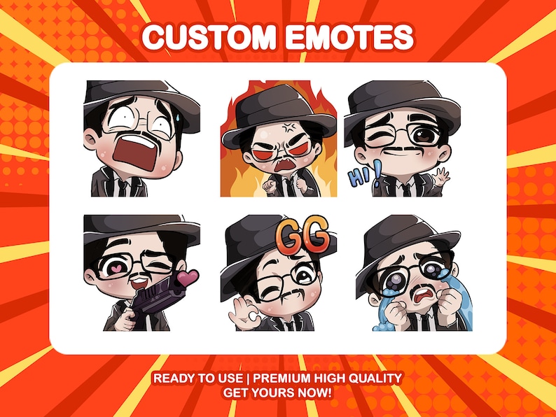 CUSTOM EMOTES High Quality Custom Premium Twitch Emotes, Twitch Emoji ...