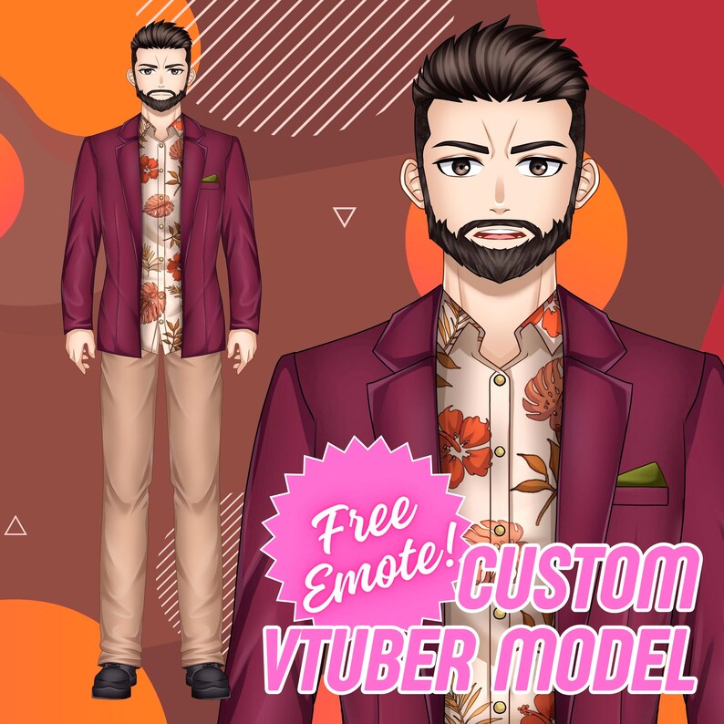 Custom Vtuber Model Live2d Commission | Vtuber Male & Female | Vtuber ...