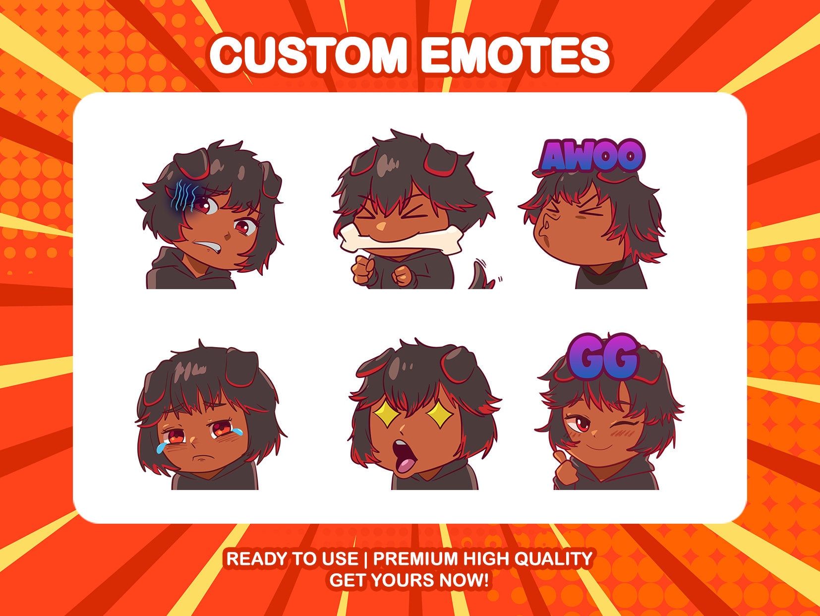 CUSTOM EMOTES High Quality Custom Premium Twitch Emotes, Twitch Emoji ...