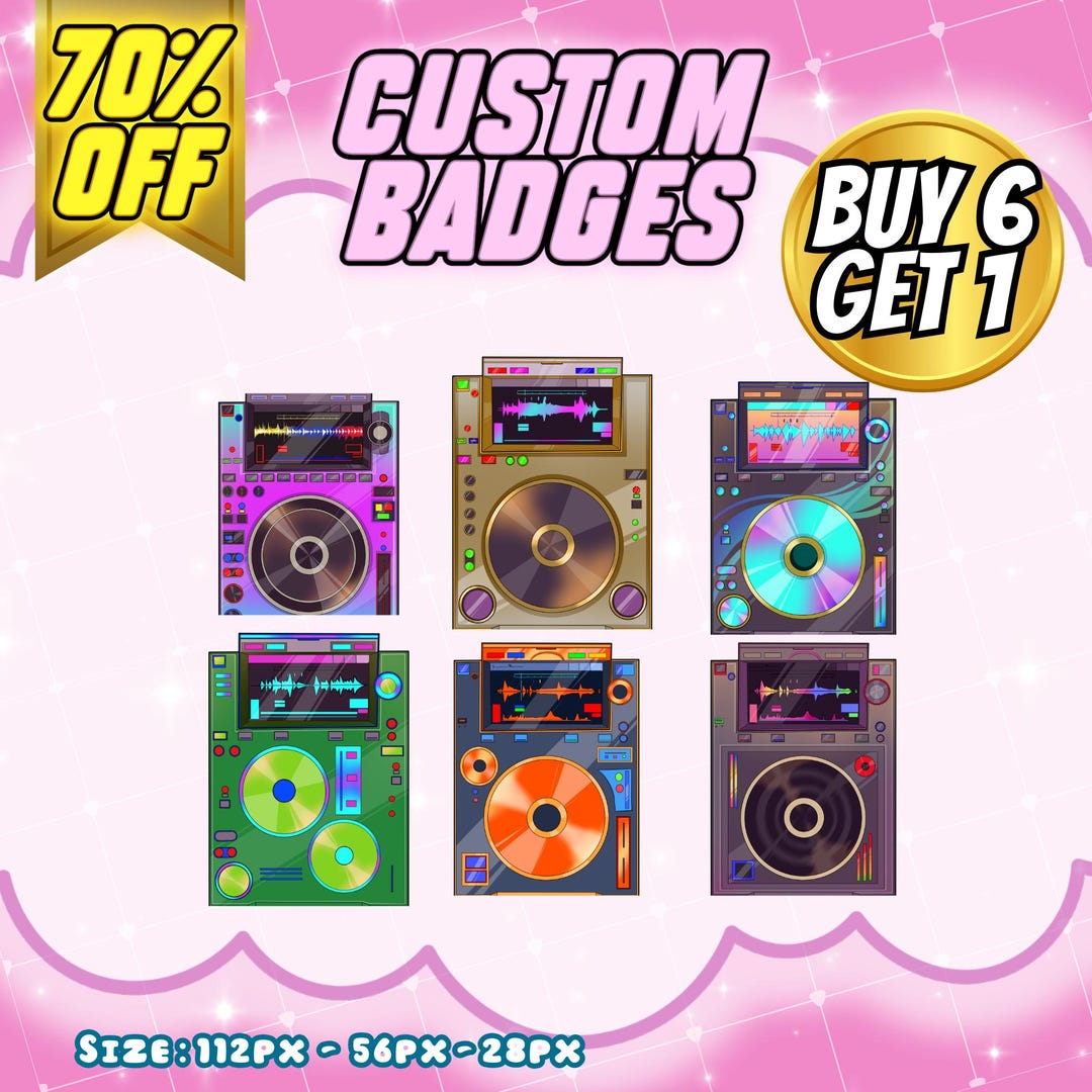 Twitch Subs Badge Commission | Custom Subscriber Icon Pack | Streamer ...