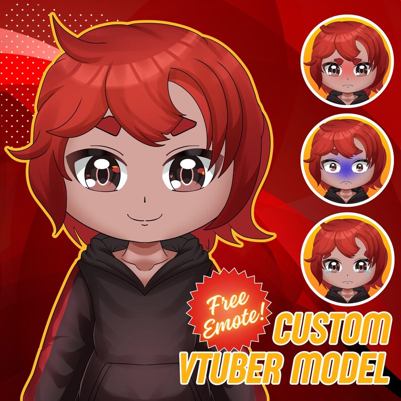 Custom Live2d Vtuber Model Commission With My Anime Art Style - Etsy