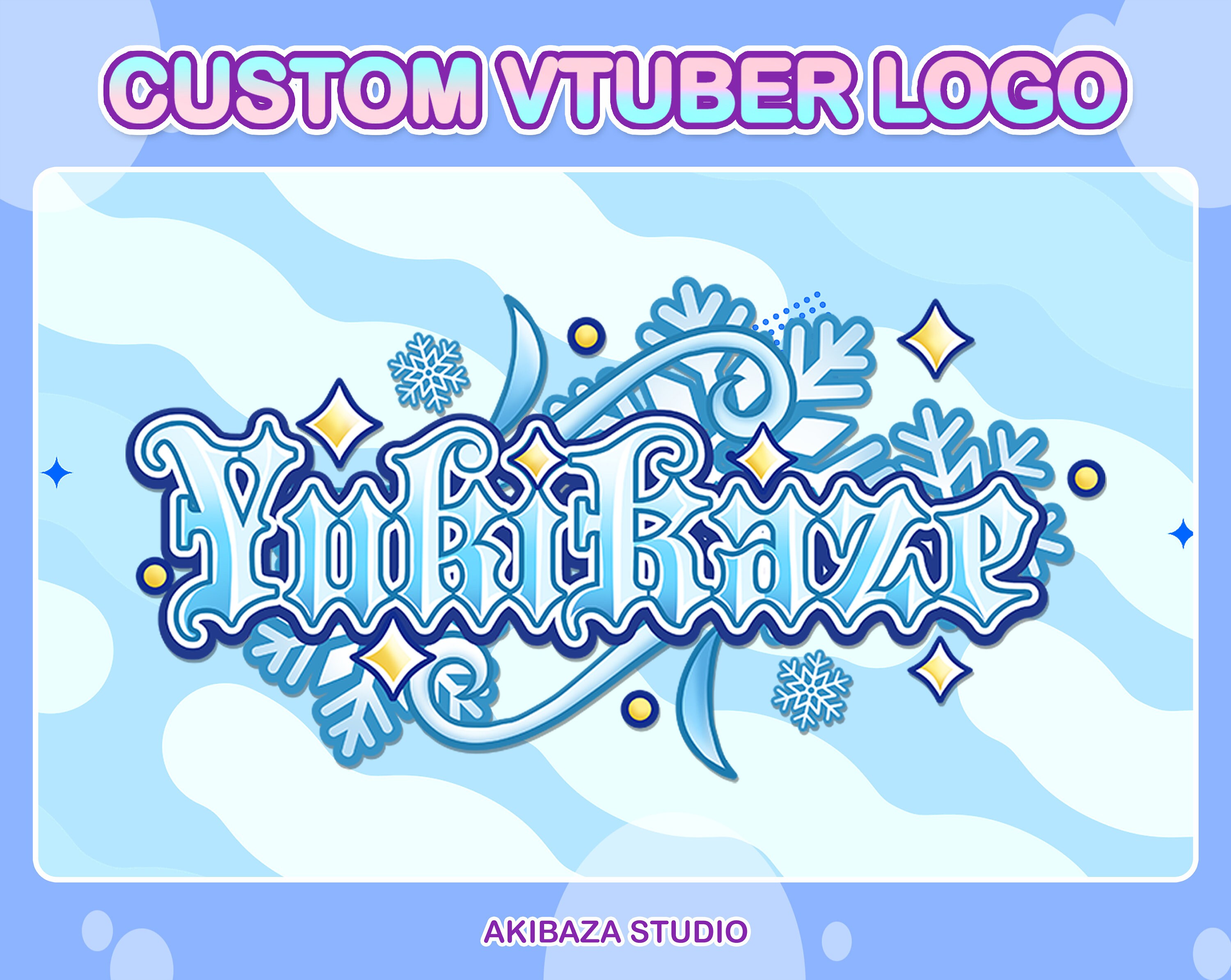 CUSTOM VTUBER LOGO Vtuber, Custom Vtuber Logo Commission, Cute Logo ...