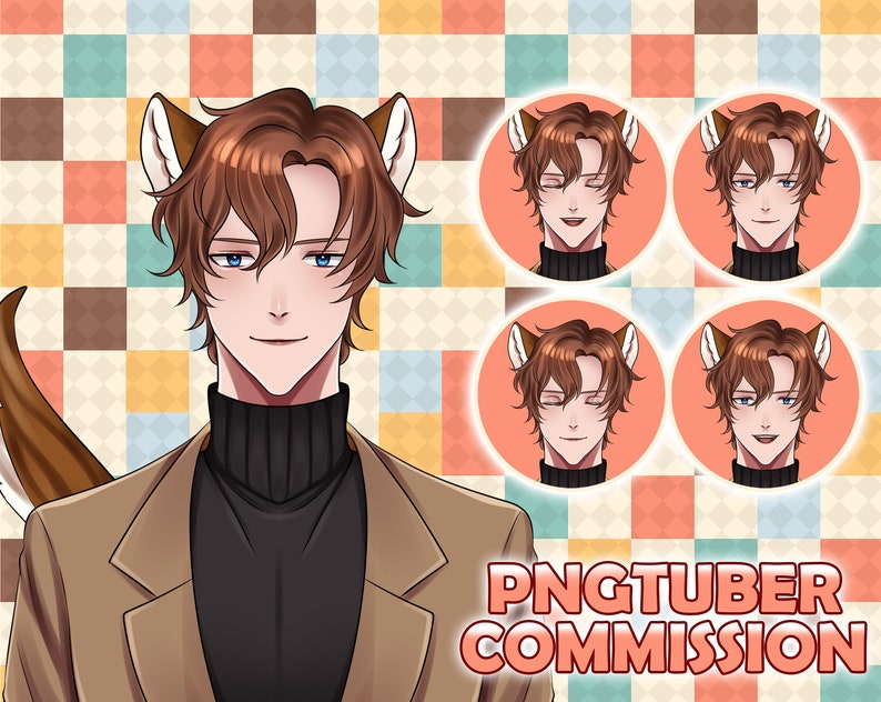 Custom Pngtuber Anime Art Commission Vtuber Design - Etsy