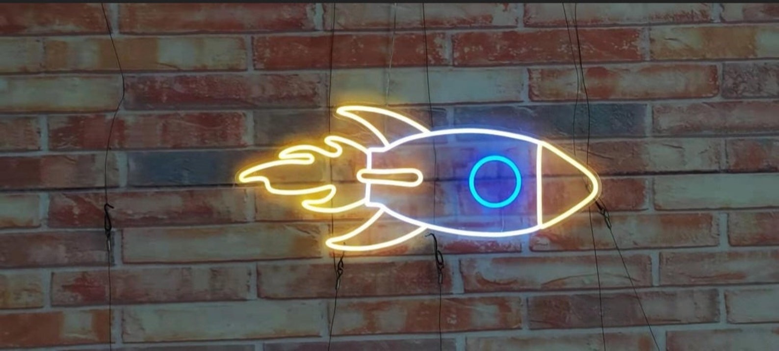 Rocket Neon Sign Rocket Neon Light Handmade Neon Light - Etsy