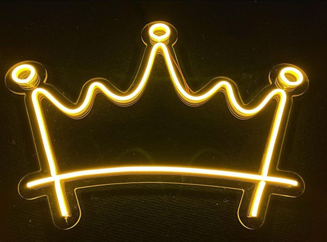 Crown of A King Neon Sign Crown of A King Neon Light - Etsy