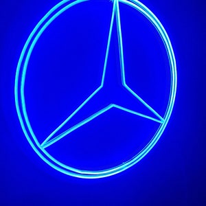 Mercedes-benz Neon Sign Mercedes-benz Neon Light Handmade - Etsy