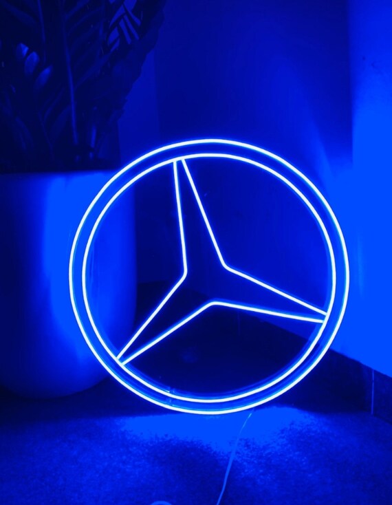 Mercedes-benz Neon Sign Mercedes-benz Neon Light Handmade - Etsy