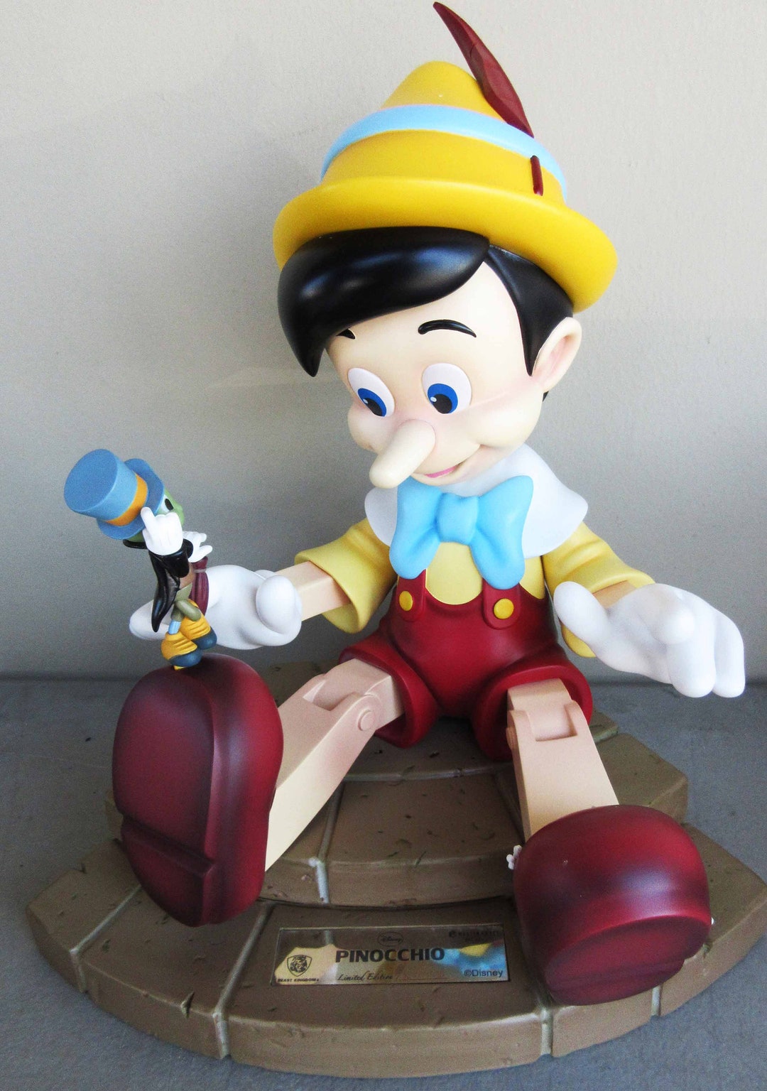 Pinocchio & Jimmy Cricket Resin Figure 12" - Etsy