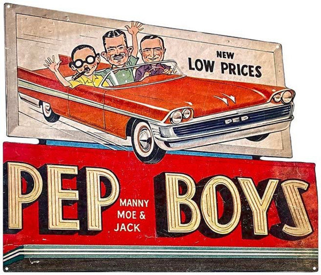 Pep Boys Advertising Laser Cut Metal Sign - Etsy
