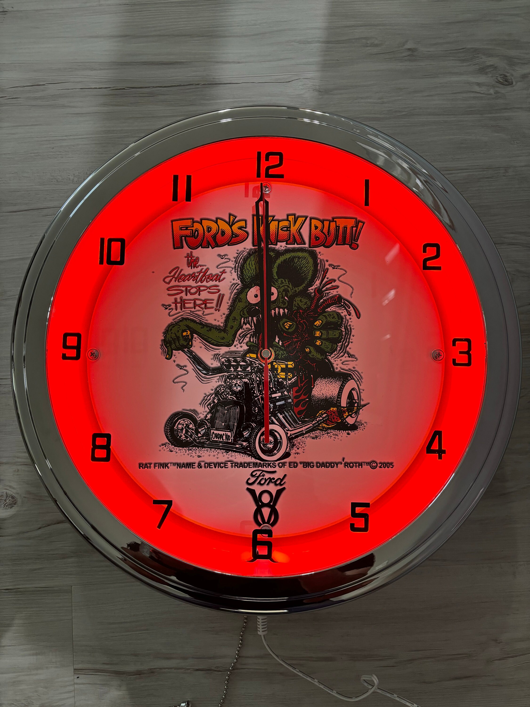 Rat Fink Neon Clock Ford - Etsy