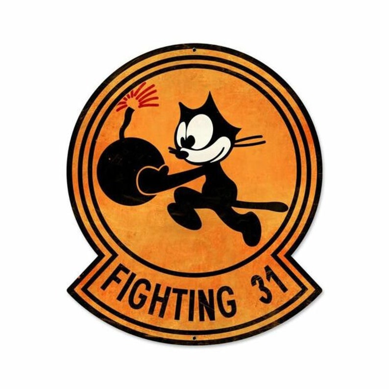 Fighting 31 Tomcatters Vintage Metal Sign - Etsy