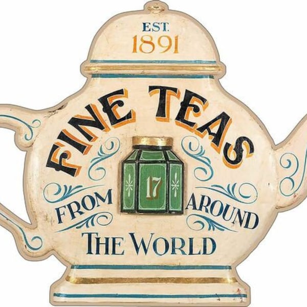 Wooden Tea Sign - Etsy