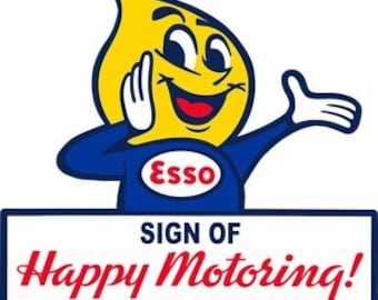 Esso Happy Motoring Motor Oil Laser Cut Metal Sign USA Made - Etsy