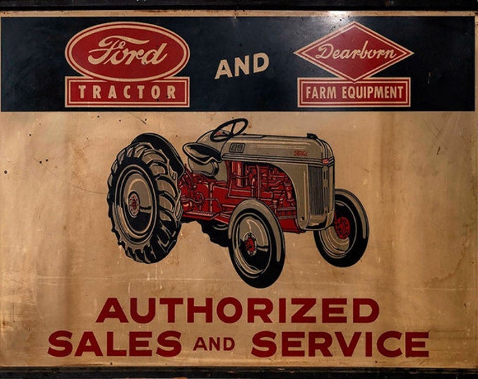 Ford Tractor / Dearborn Equipment Metal Advertisement Sign - Etsy