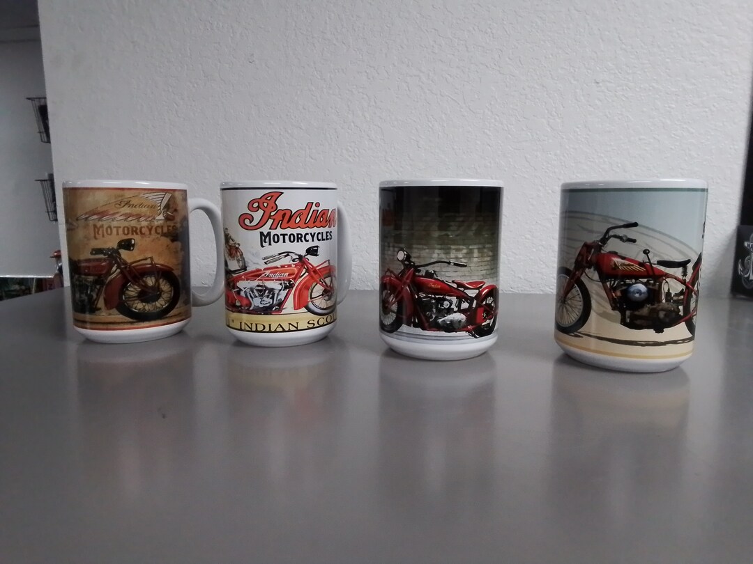 Indian Motorcycle Coffee Mug Set15 Oz - Etsy