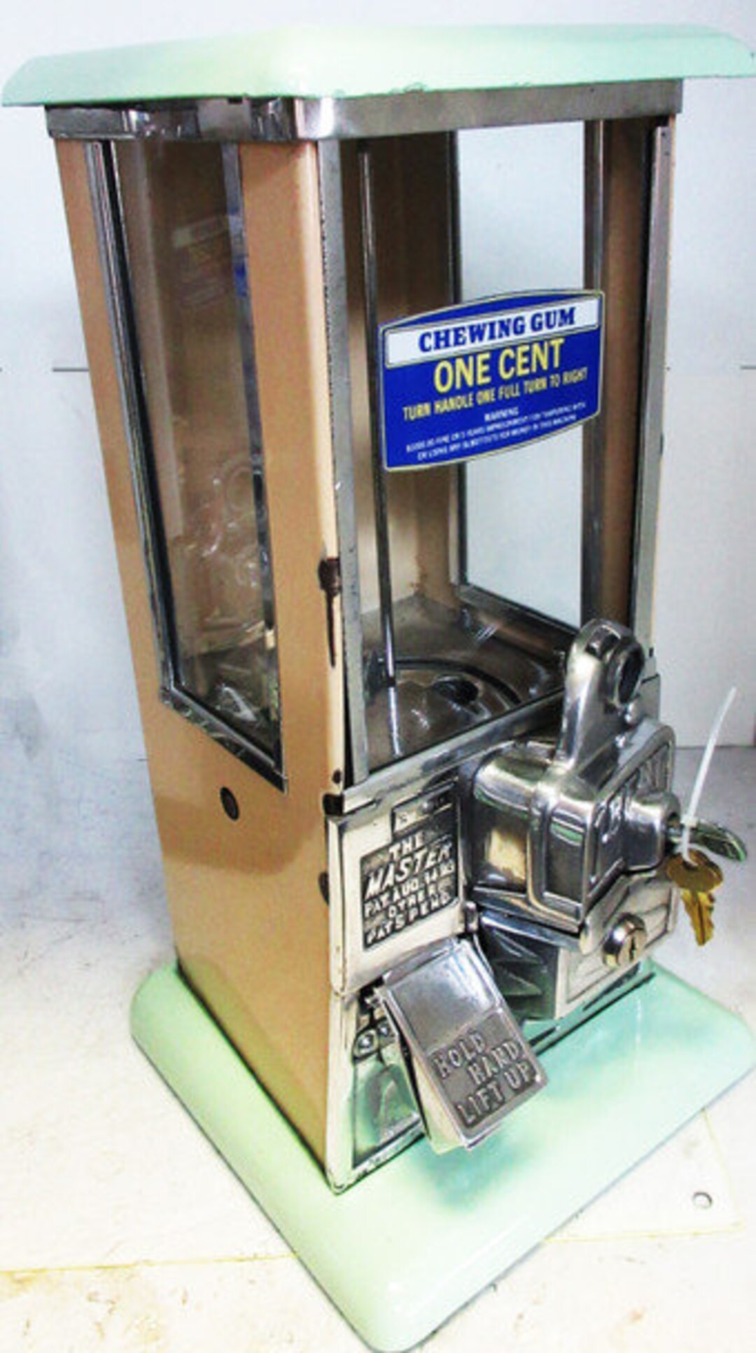 Masters Green/tan 1c Round Gum Dispenser Circa 1930's Only 755 Sale ...