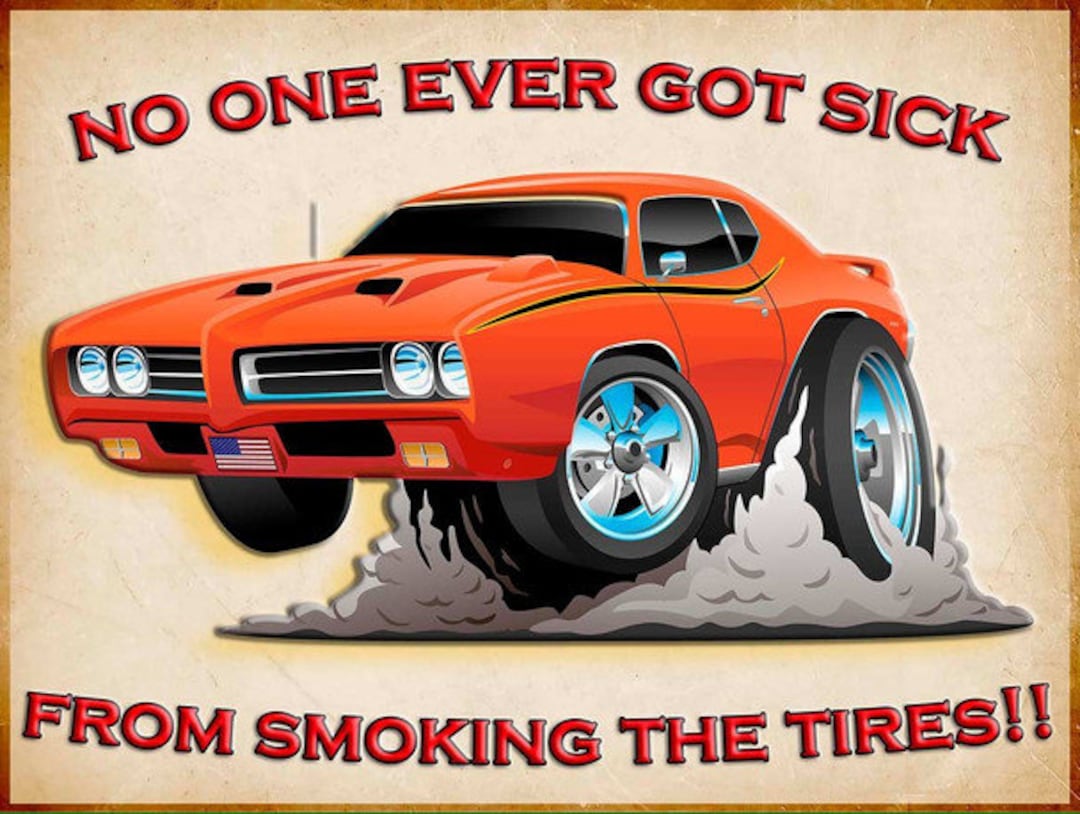 GTO Smoking Tires Metal Sign - Etsy