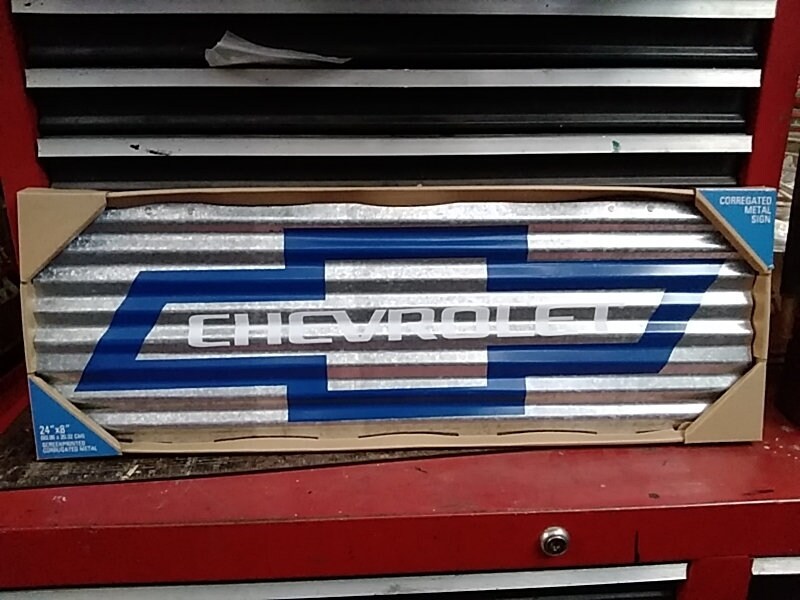 Chevrolet Corrugated Metal Signs 24 by 8 - Etsy