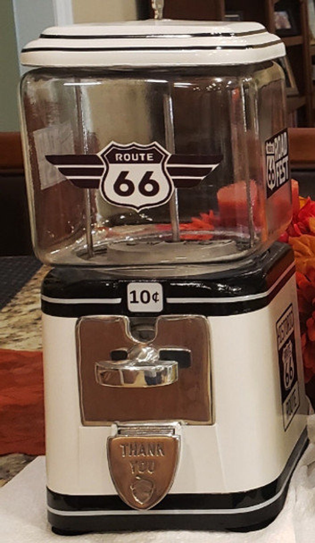 Acorn Penny Peanut / Candy Dispenser Route 66 Theme Circa 1950's - Etsy