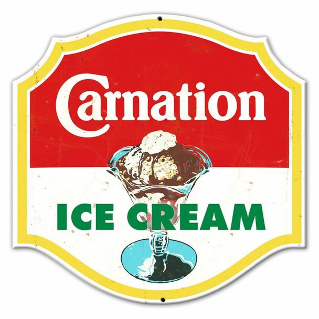 Ice Cream Metal Sign - Etsy