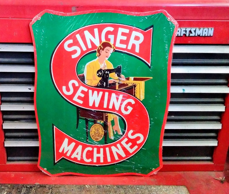 Singer Sewing Machines Laser Cut Metal Advertising Sign - Etsy