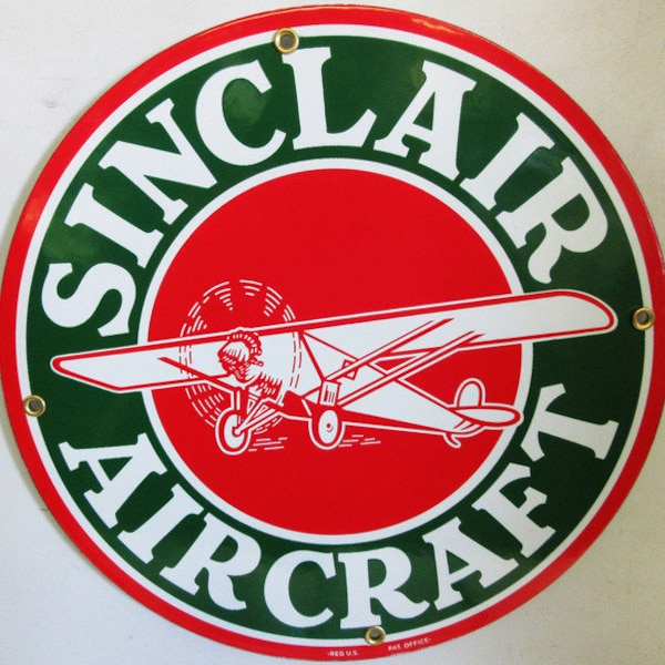 Porcelain Sinclair Sign - Etsy