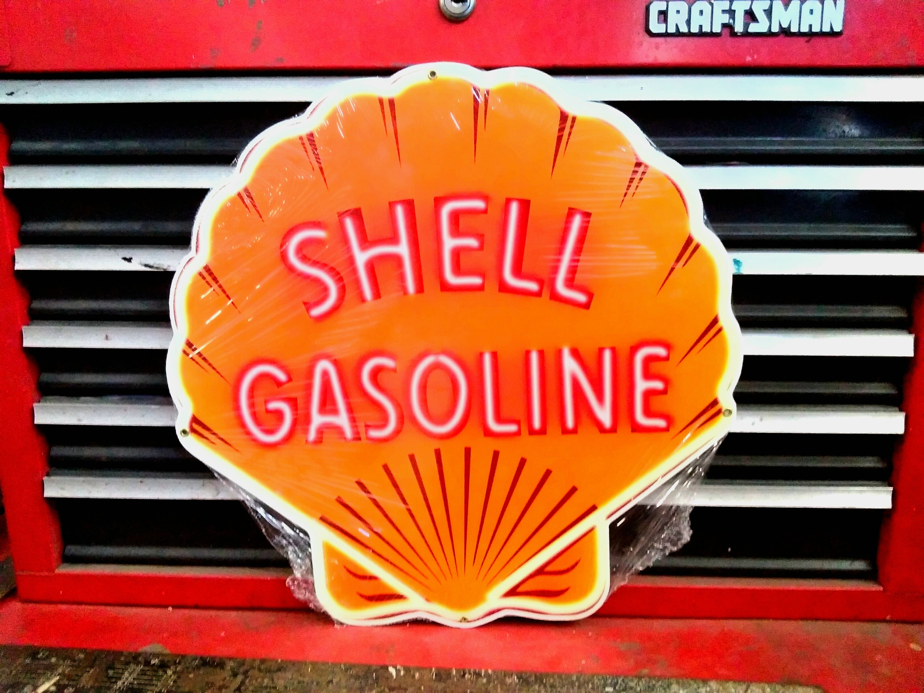 Shell Gasoline Neon Image Laser Cut Metal Advertising Sign not Real ...