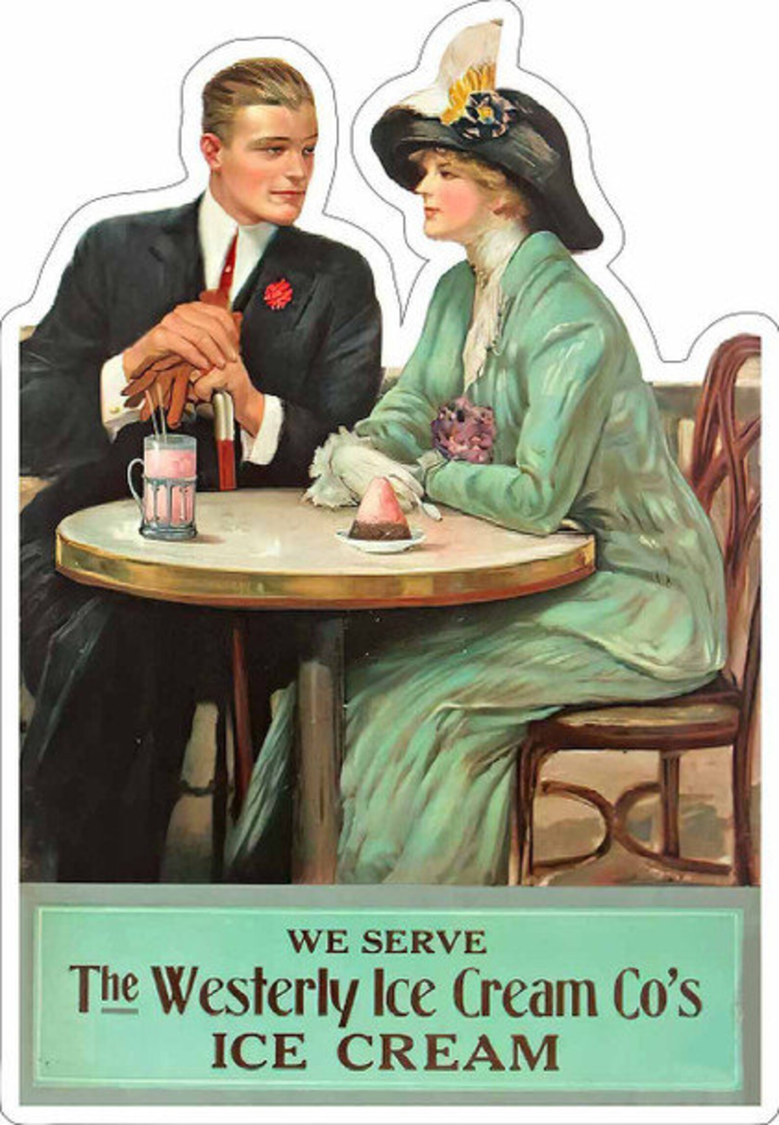 Westerly Ice Cream Advertisement Laser Cut Metal Sign - Etsy