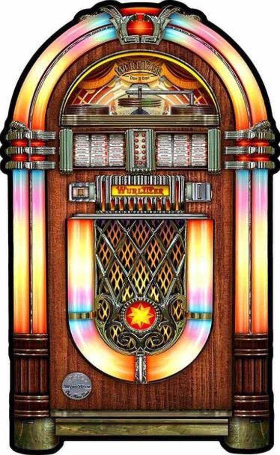 Wurlitzer Jukebox by Michael Fishel Metal Sign | Etsy