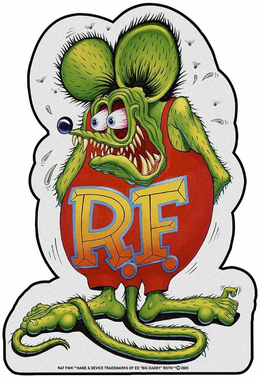 Rat Fink Cut Out Metal Sign - Etsy