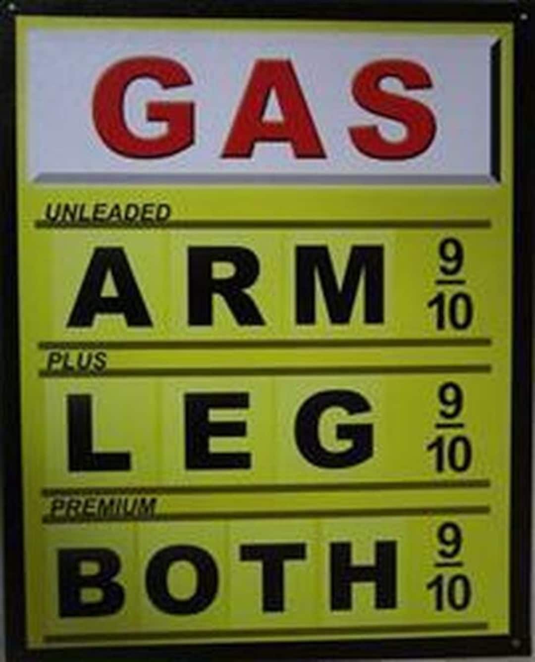 Gasoline Prices Metal Sign - Etsy